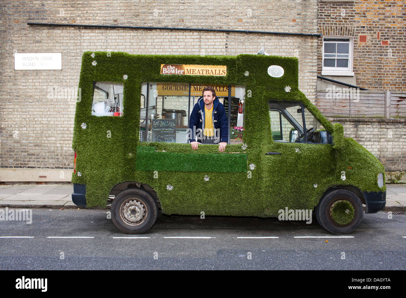 The Bowler street food van specialising in meatballs with it's creator ...