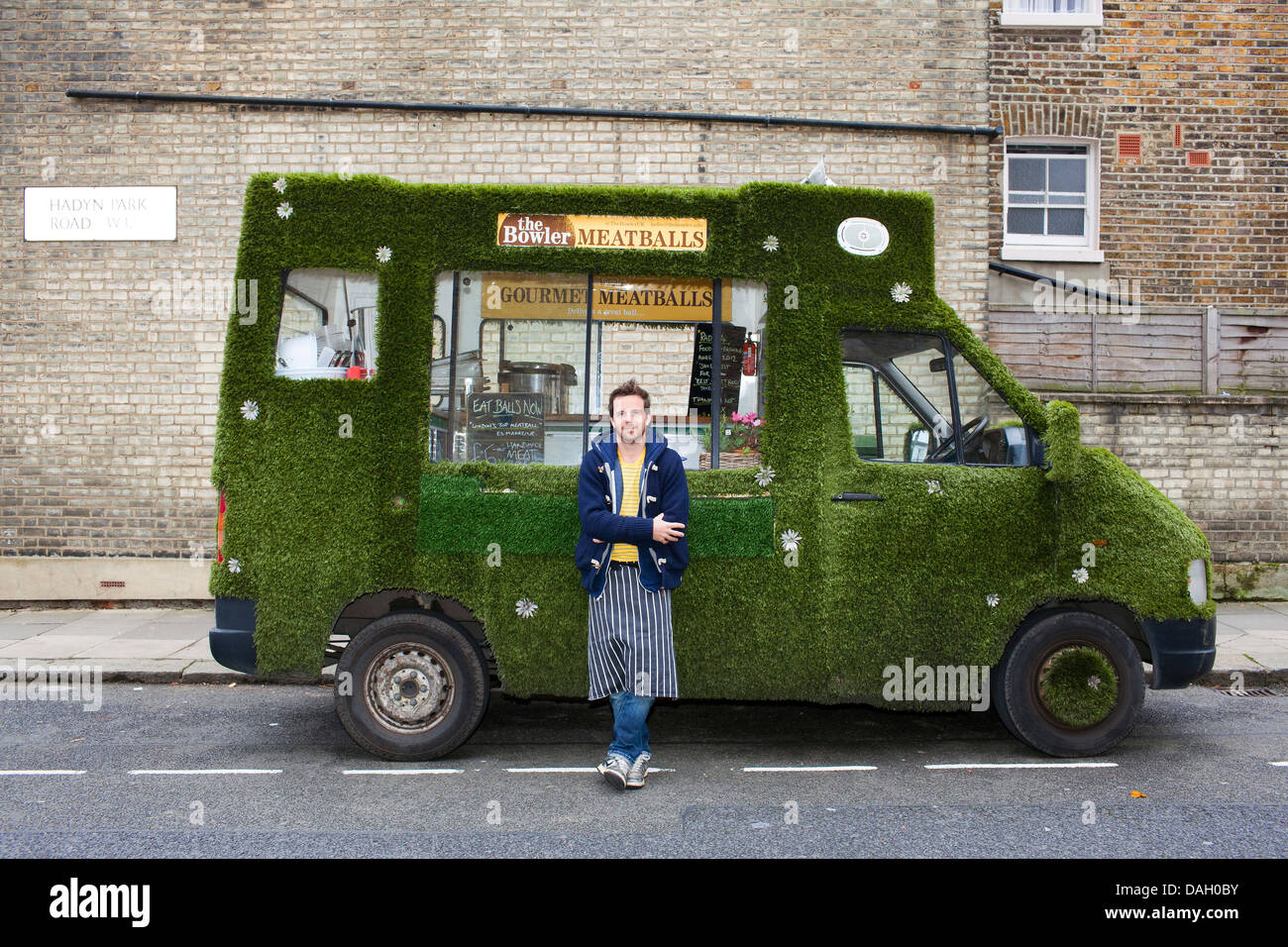 The Bowler street food van specialising in meatballs with it's creator ...