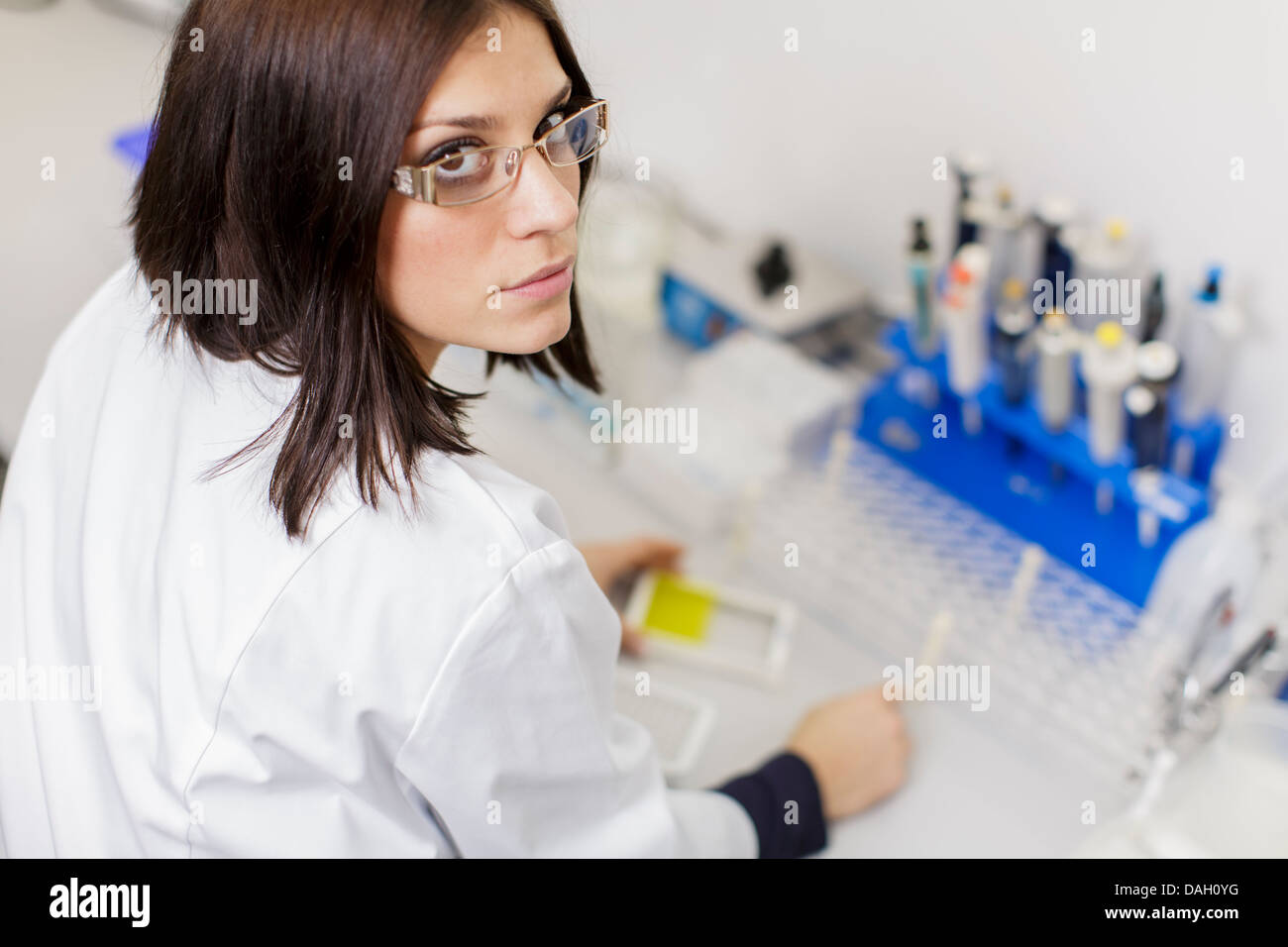 Young laboratory assistant in hi-res stock photography and images - Alamy