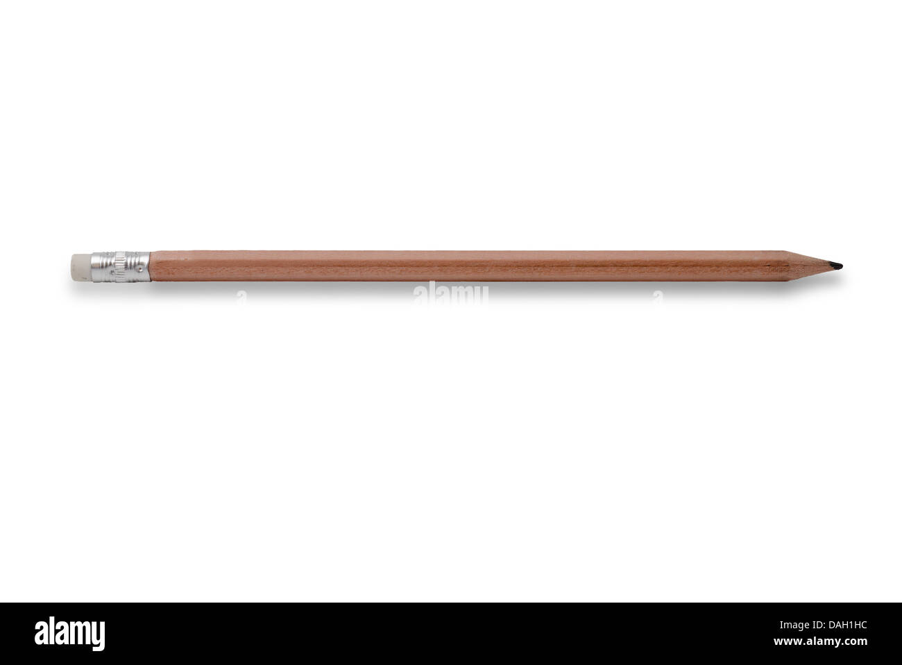 A wooden pencil, isolated on white Stock Photo - Alamy