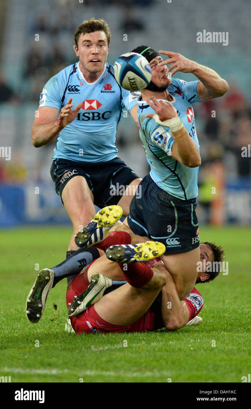 Sydney, Australia. 13th July, 2013. Waratahs centre Berrick Barnes ...