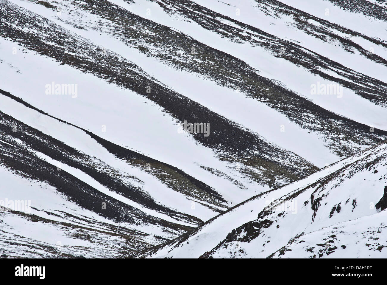 snow covered slope, Iceland Stock Photo - Alamy