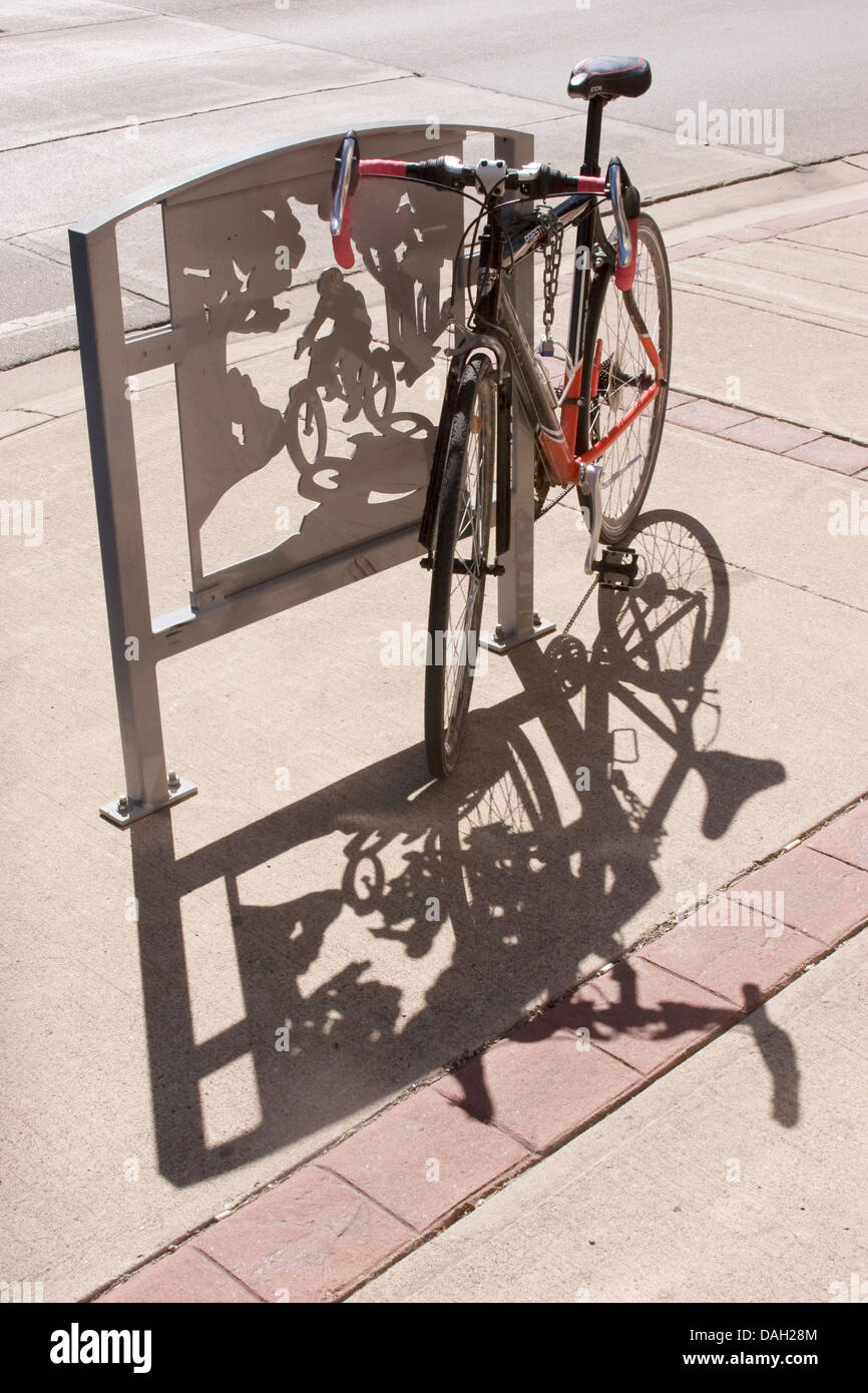 Bicycle bike shadows shadow hi-res stock photography and images - Alamy