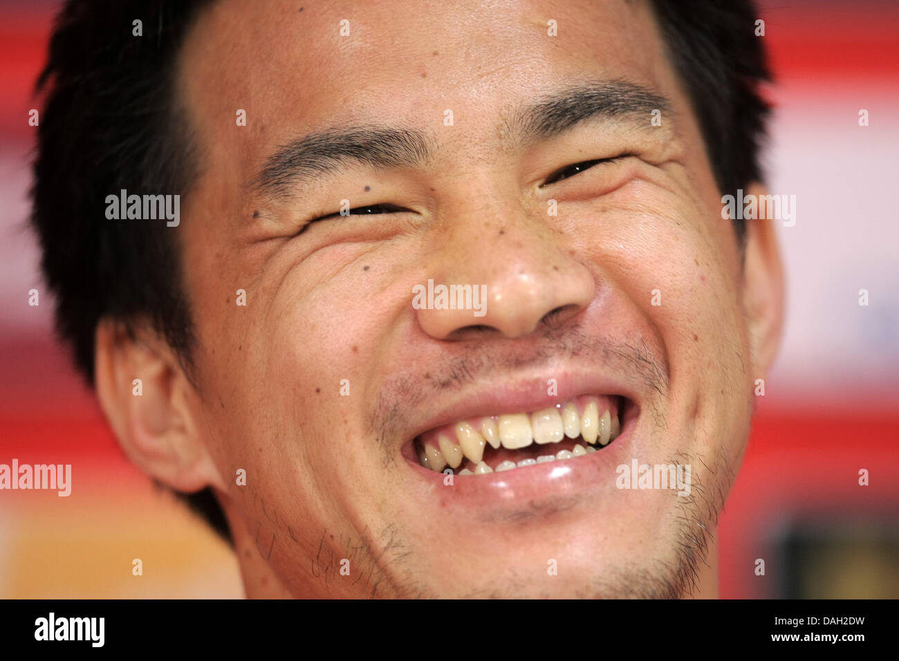New player Shinji Okazaki of soccer Bundesliga team 1st FSV Mainz 05 ...