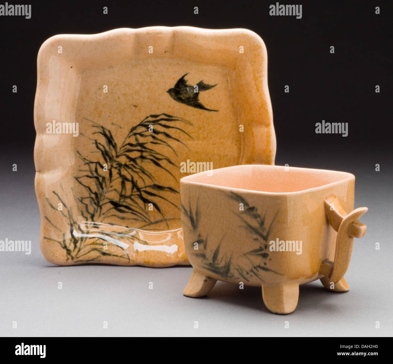 The 'Birds and Wild Grass' teacup and saucer at LACMA showcases ...