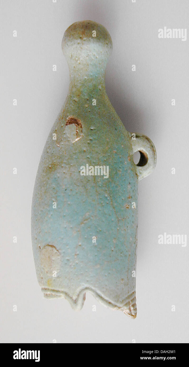 This amulet, depicting the crown of Upper Egypt, is a significant ...
