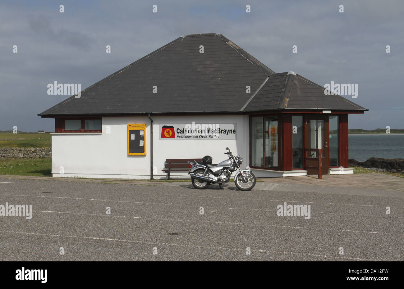 Ferry terminal Isle of Tiree Scotland July 2013 Stock Photo - Alamy