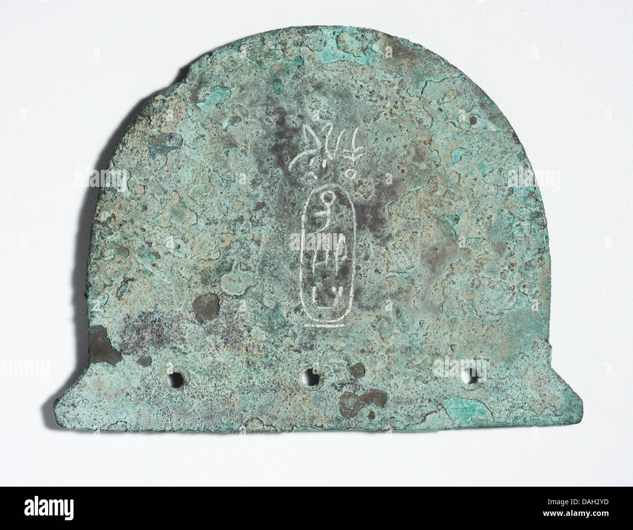 This ancient axe head is inscribed with a modern inscription, blending ...