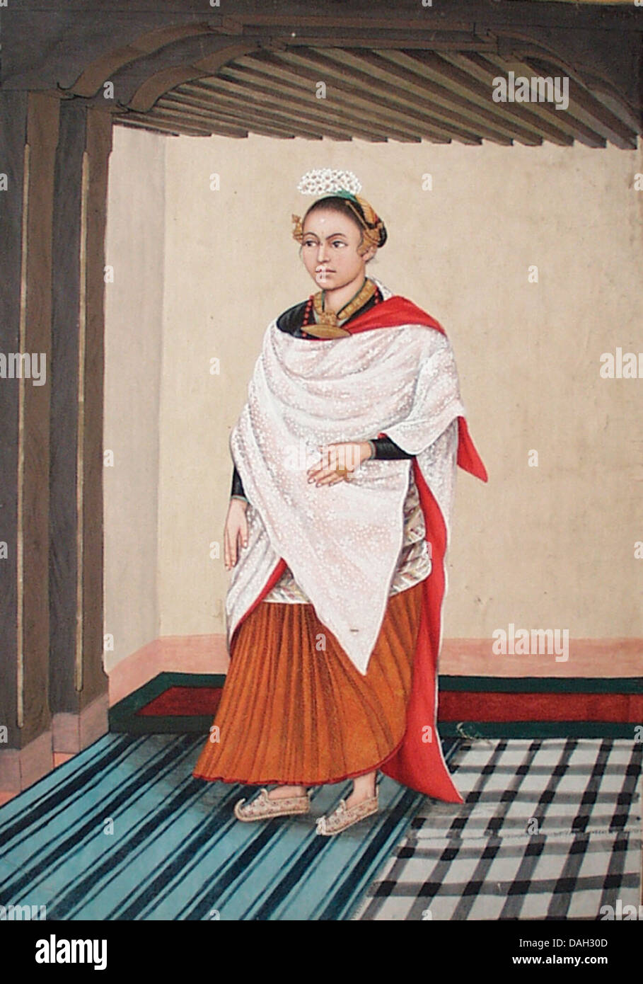 This portrait of a Newar woman reflects the rich cultural traditions of ...
