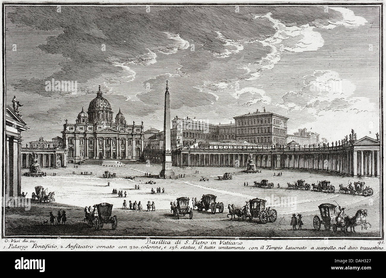 A depiction of the Basilica of Saint Peter's in Vatican City ...