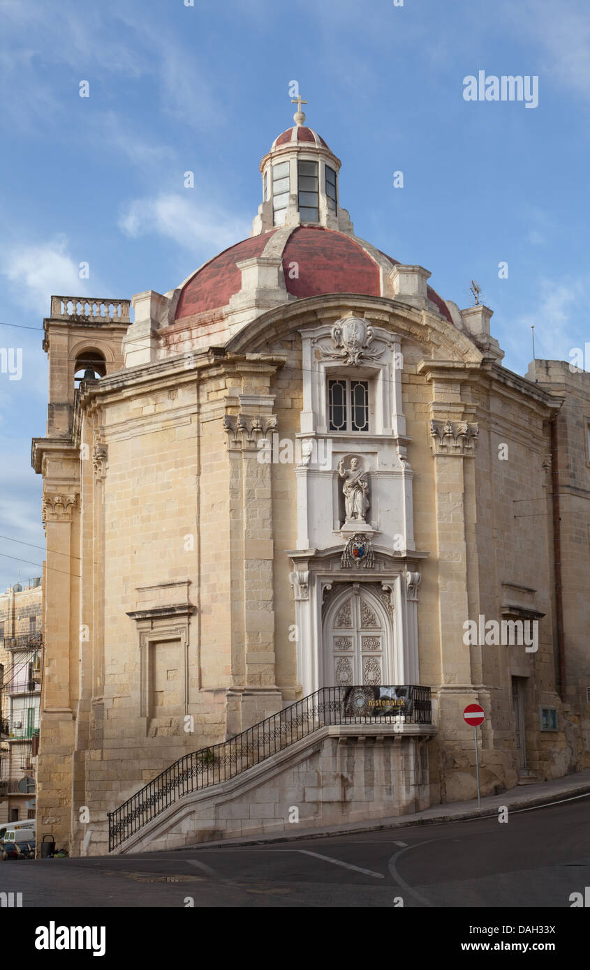 Church of St.Paul in Bormla (Citta Cospicua), Malta Stock Photo - Alamy