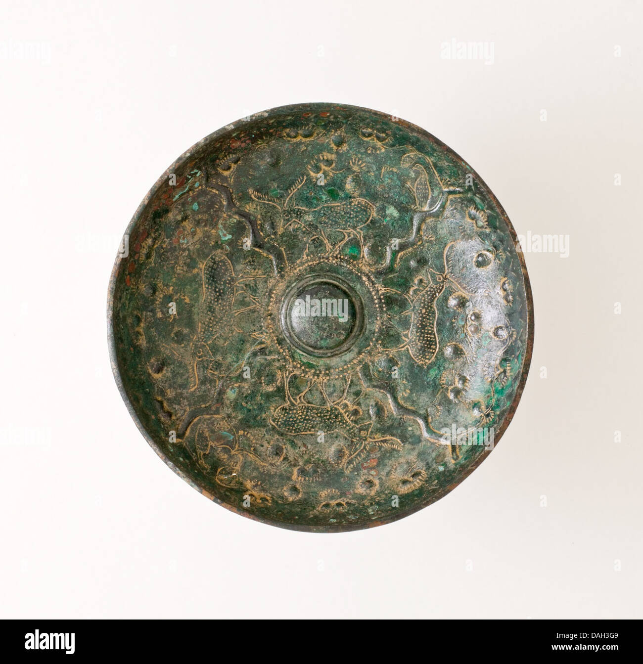 This decorative bowl is crafted from fine materials, showcasing ...