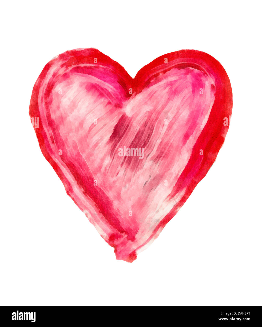 painted heart - symbol of love Stock Photo - Alamy
