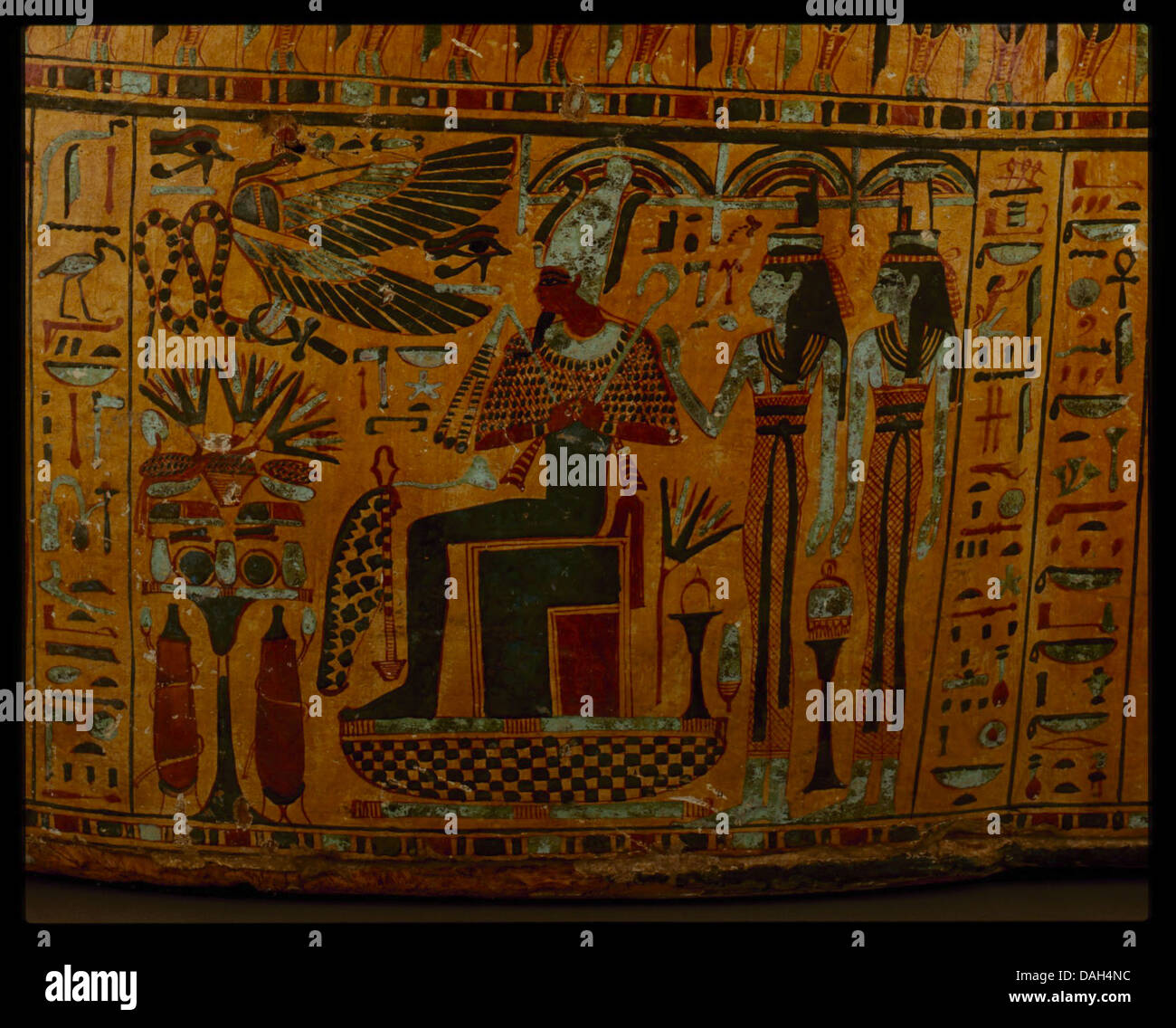 This ancient Egyptian coffin is part of a burial set, demonstrating ...