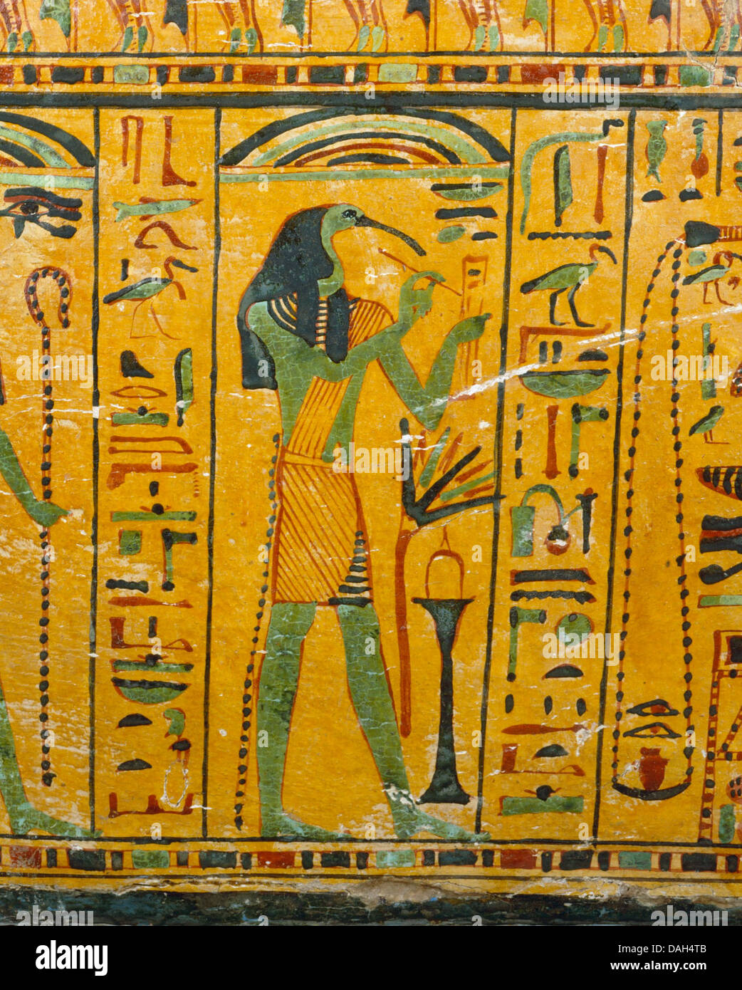 This ancient coffin, part of a collection of 24, is an example of ...