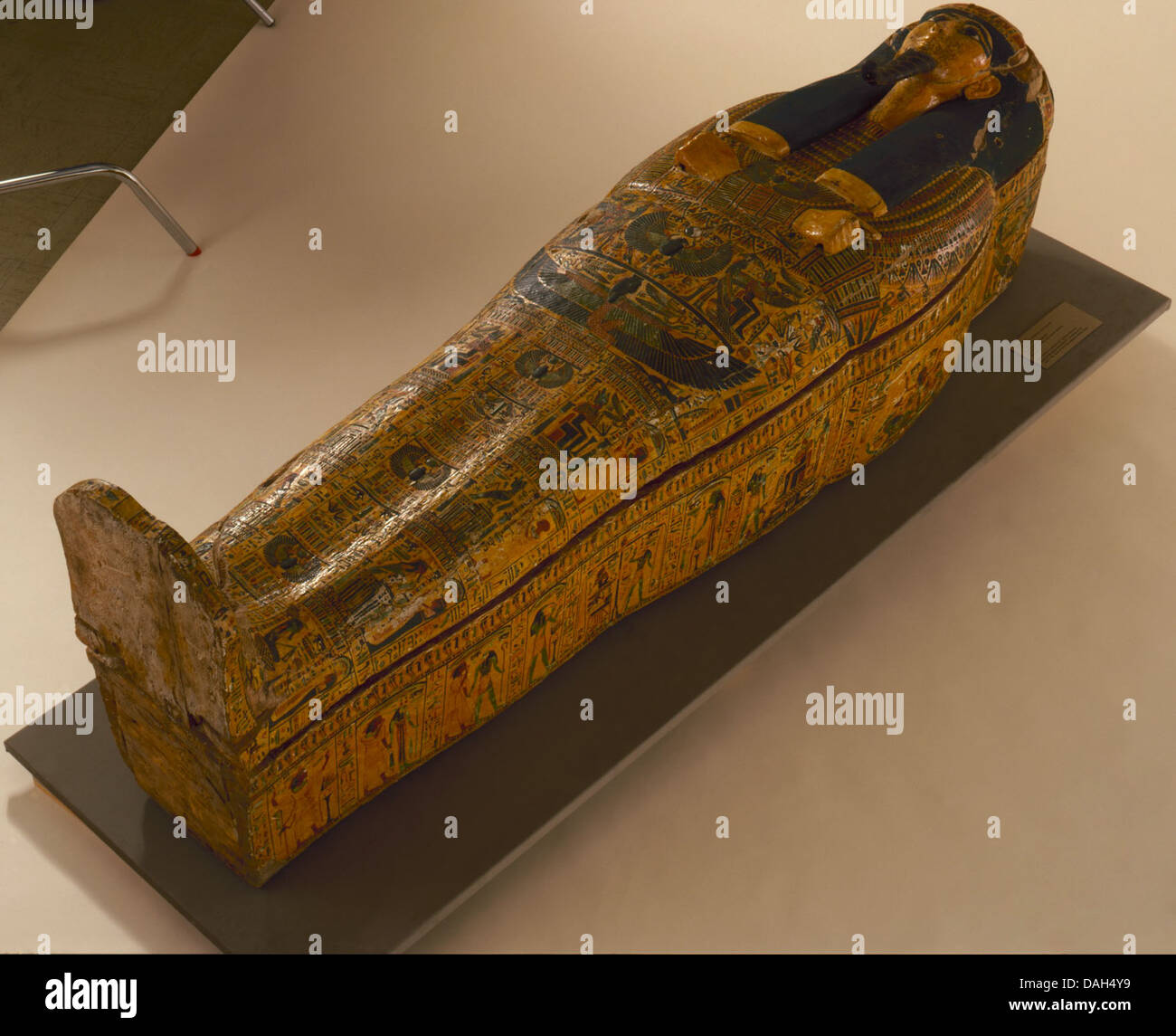 This ancient Egyptian coffin is a significant artifact, demonstrating ...