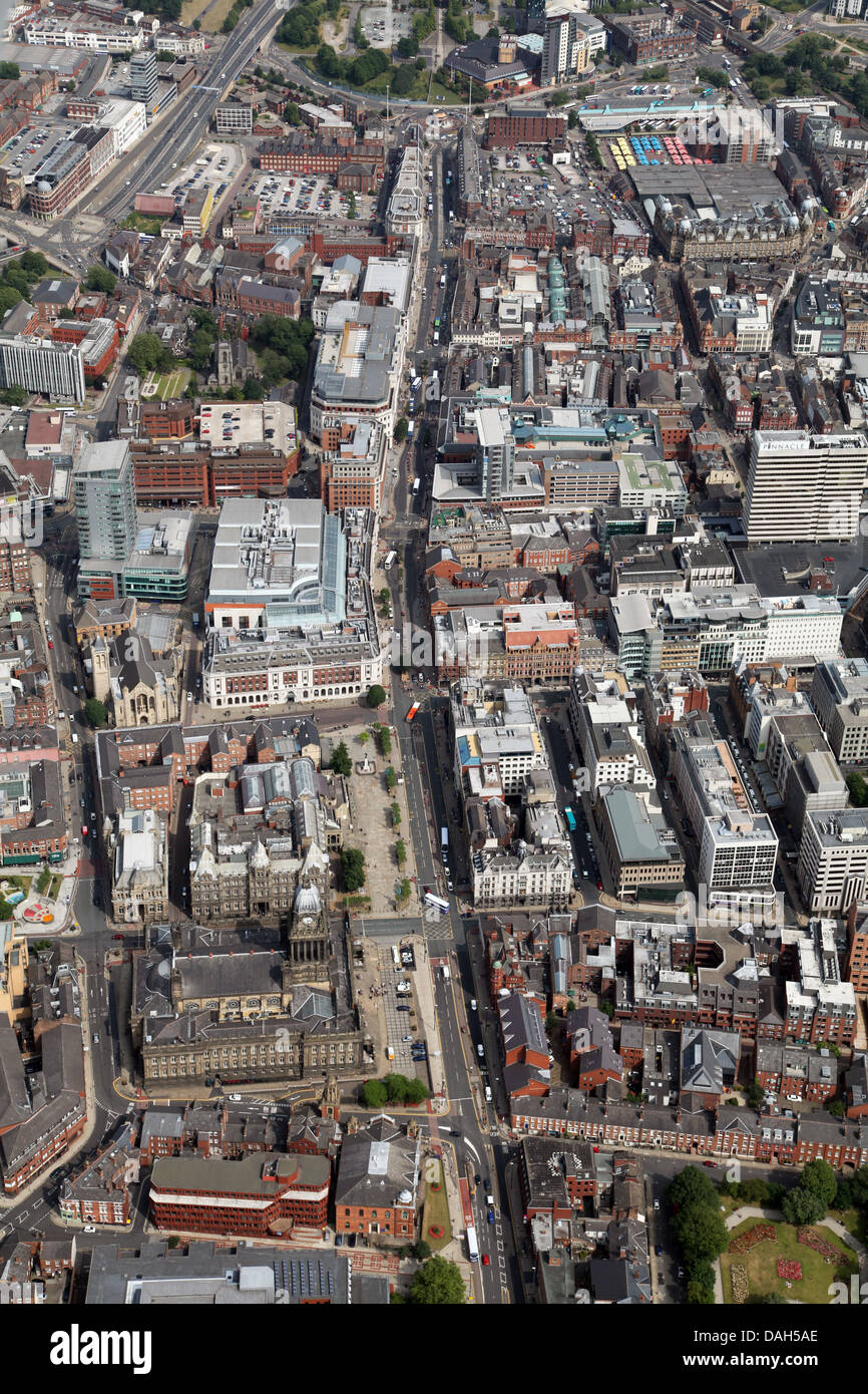 Aerial view of leeds city centre hi-res stock photography and images ...