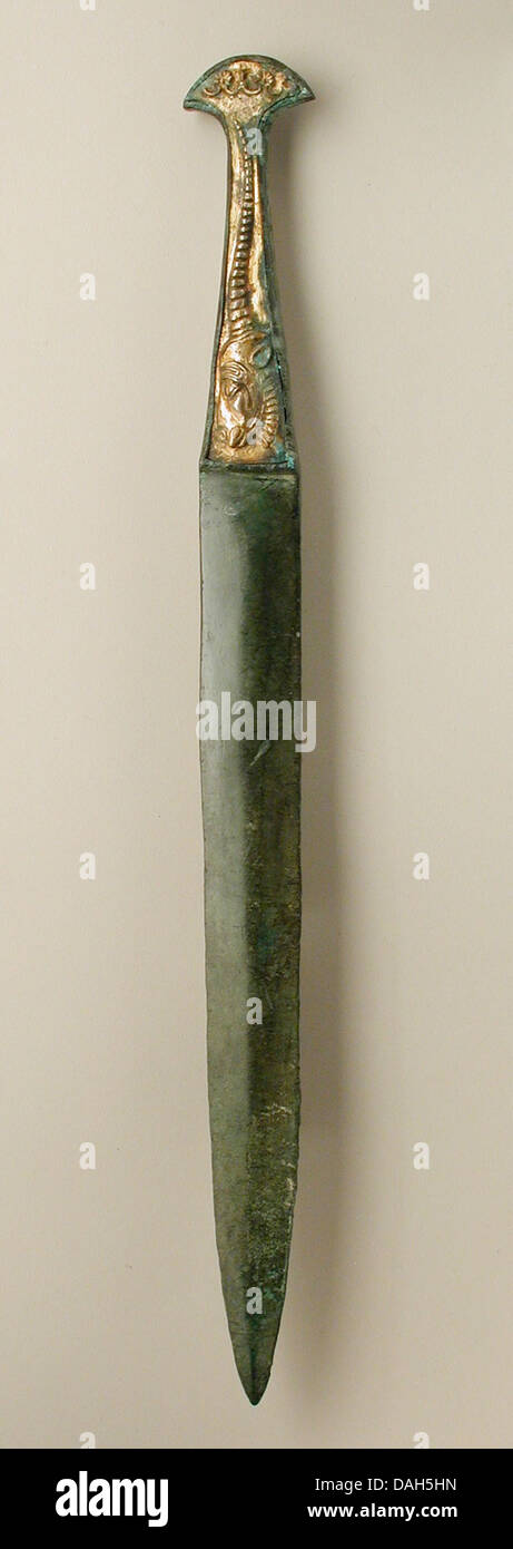 A dagger displayed at LACMA, highlighting the intricate metalwork and ...