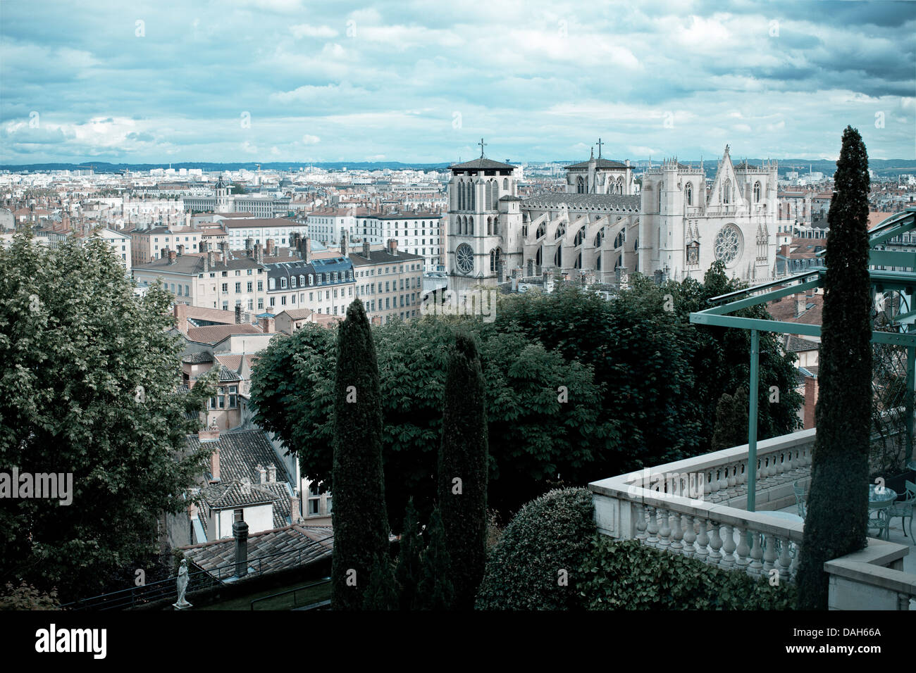 Lyon city view hi-res stock photography and images - Alamy