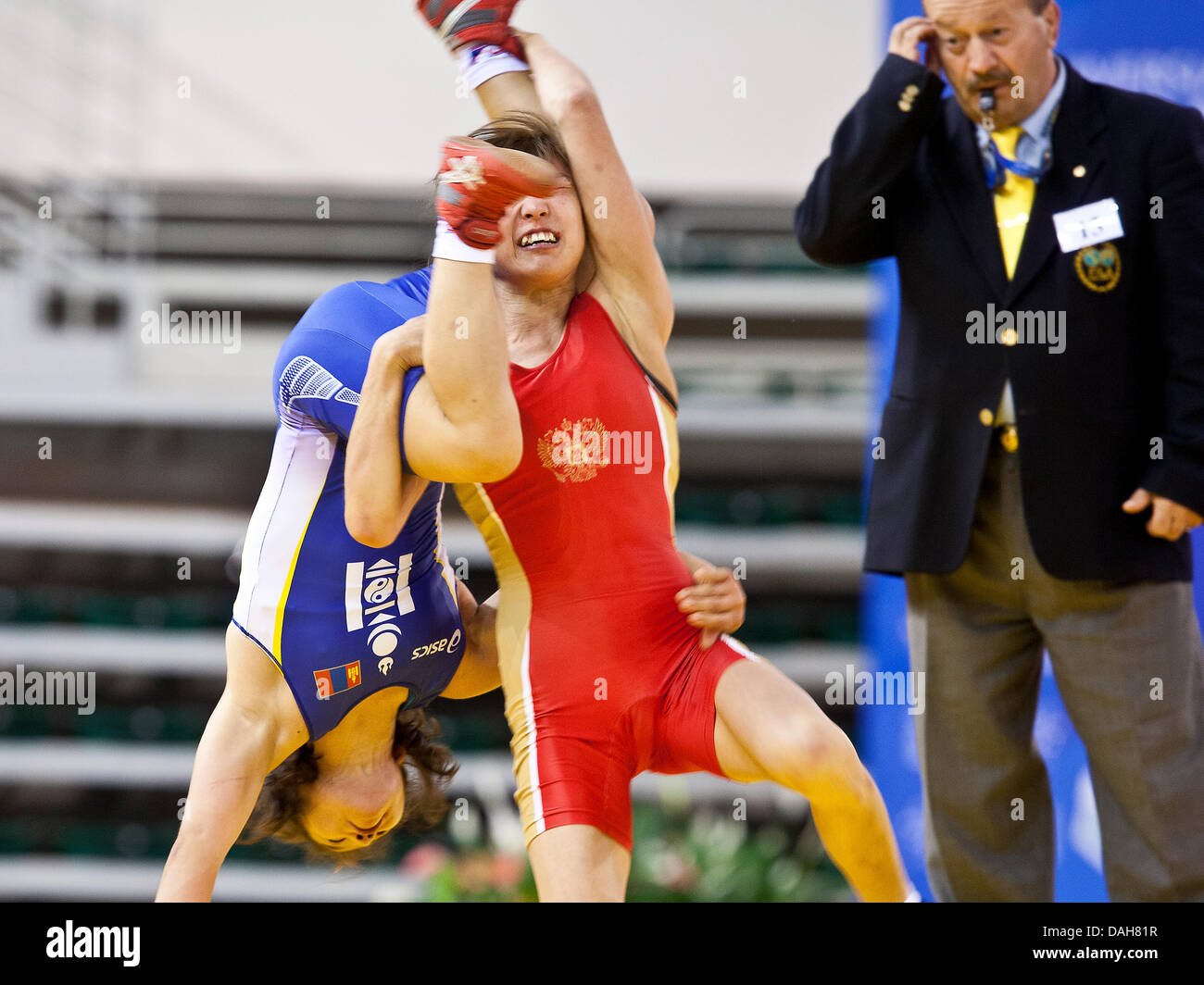 Kazan, Russia, July 13, 2013. Freestyle wrestling. Women. finale Credit ...