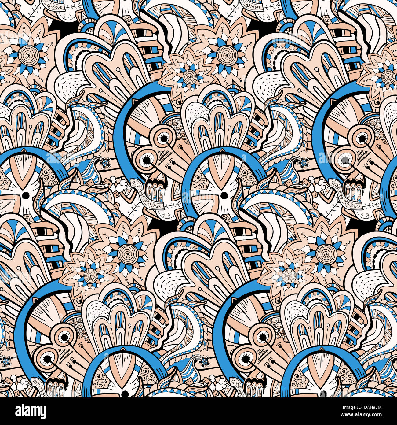 Seamless steampunk pattern can be used for wallpaper, pattern fills ...