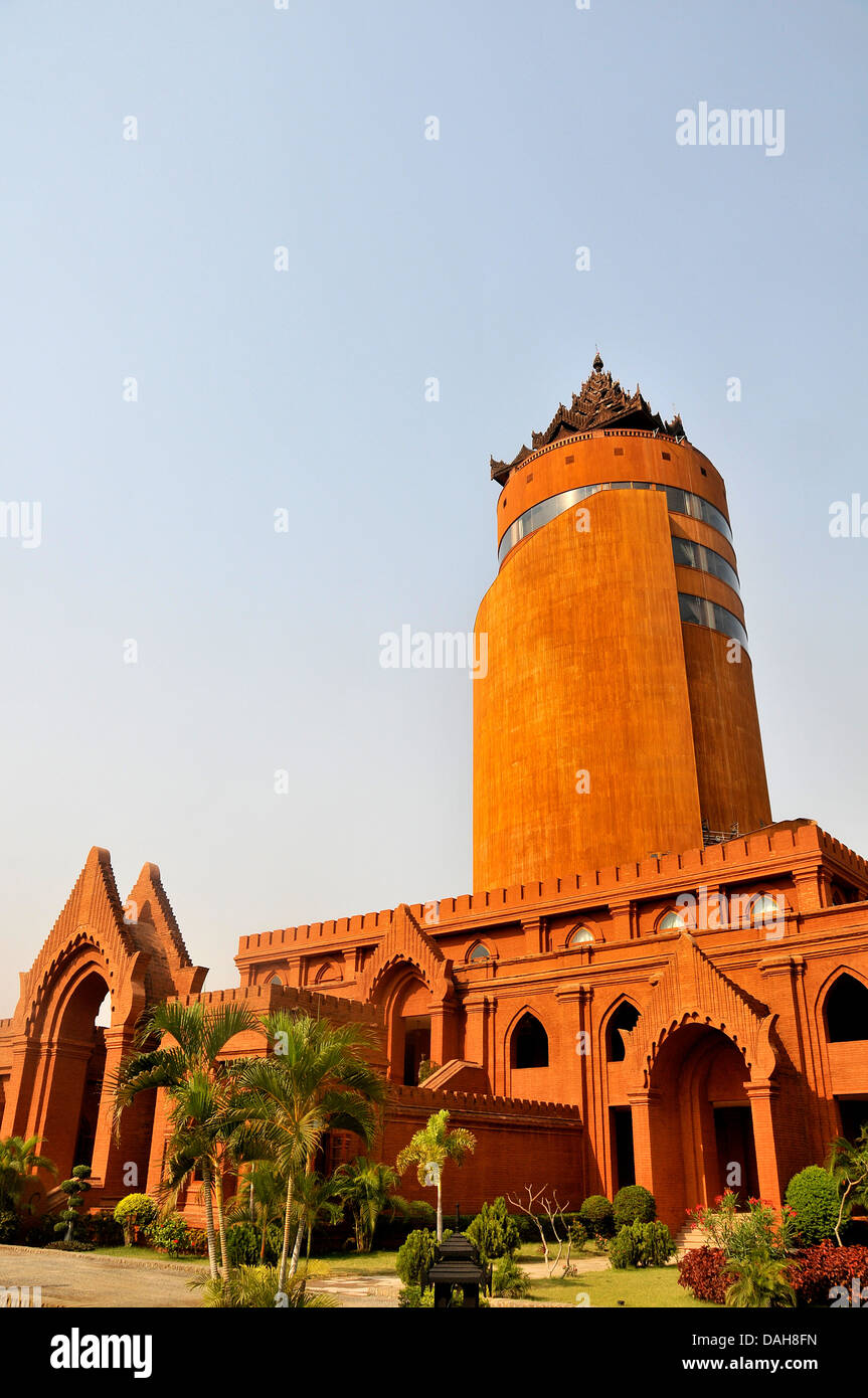 The Nan Myint viewing observatory tower Bagan Myanmar Stock Photo - Alamy