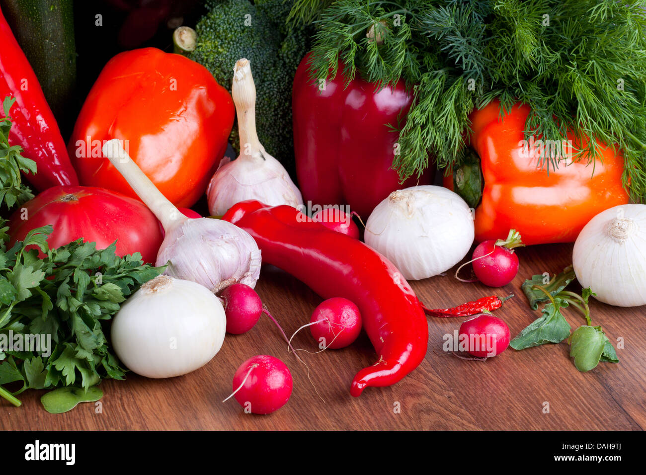 Assortment of fresh colorful vegetables Stock Photo - Alamy