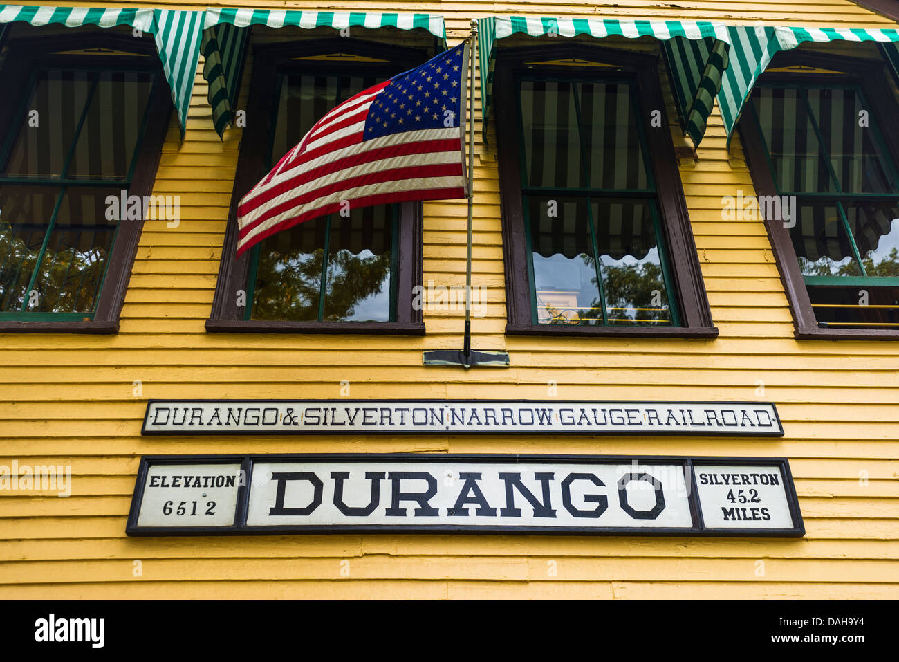 The Durango & Silverton Narrow Gauge Railroad train depot, Durango ...