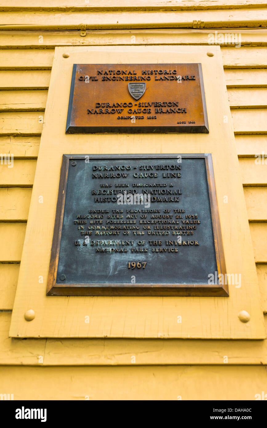 The Durango & Silverton Narrow Gauge Railroad train depot, Durango ...