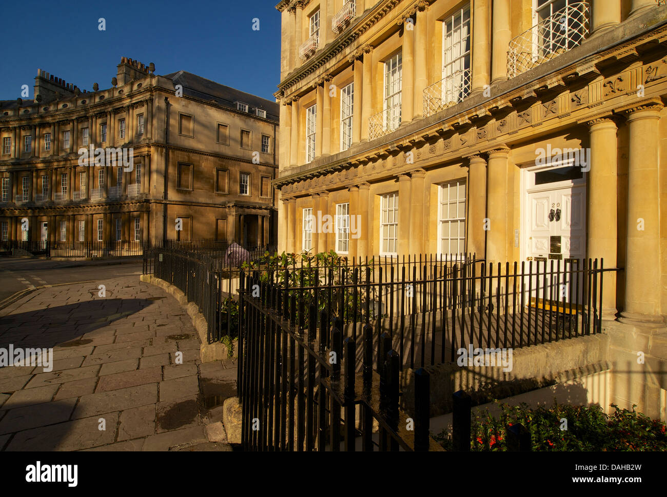 Georgian architecture in The Circus, Bath, Somerset. Completed in 1768 ...