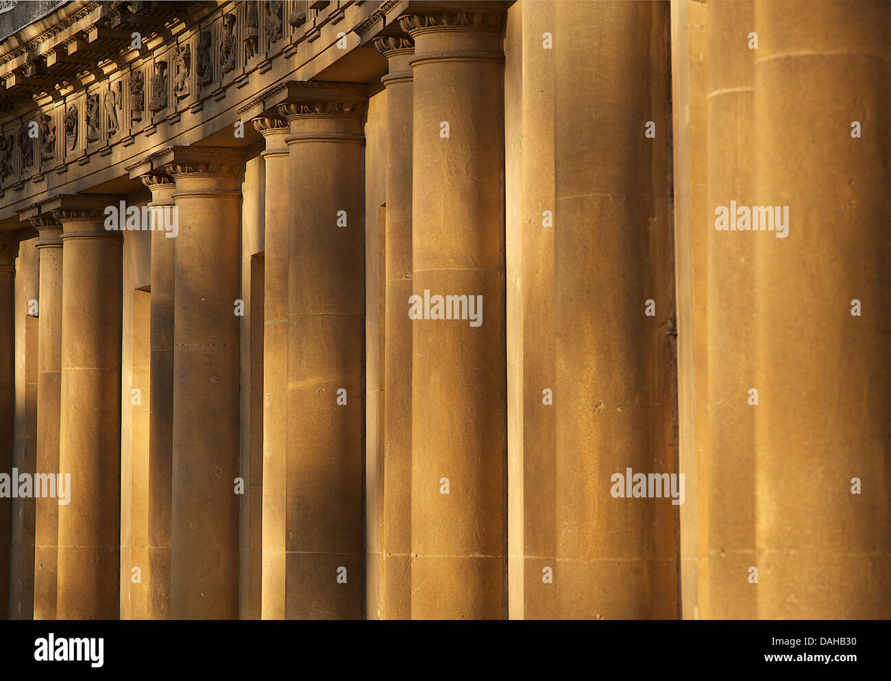 Georgian architecture in The Circus, Bath, Somerset. Completed in 1768 ...