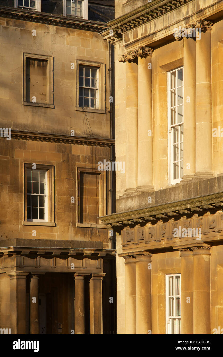 Georgian architecture in The Circus, Bath, Somerset. Completed in 1768 ...