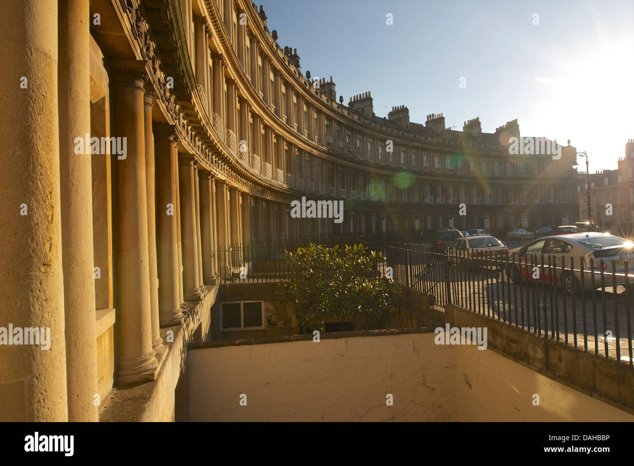 Georgian architecture in The Circus, Bath, Somerset. Completed in 1768 ...