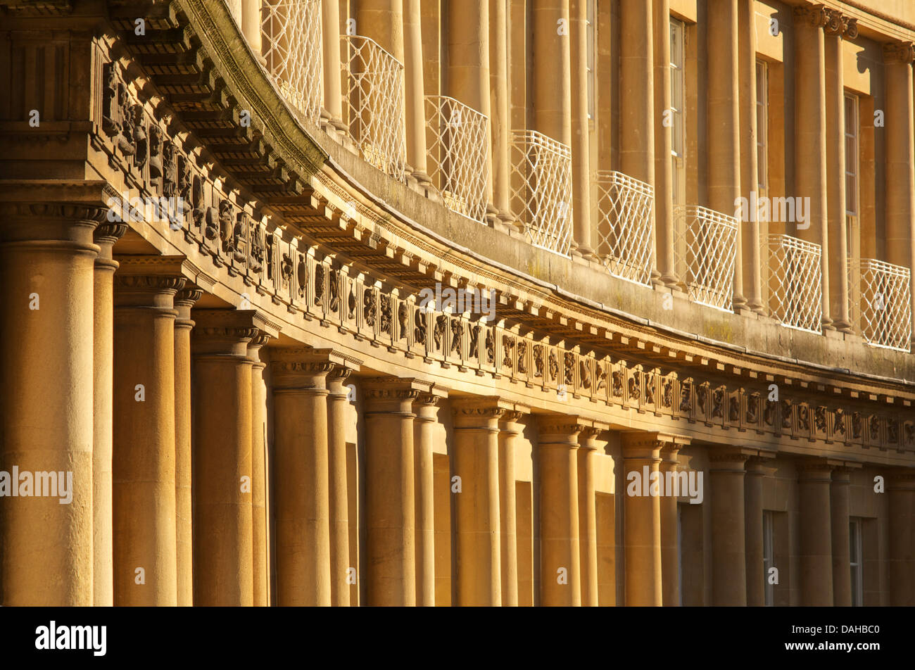Georgian architecture in The Circus, Bath, Somerset. Completed in 1768 ...