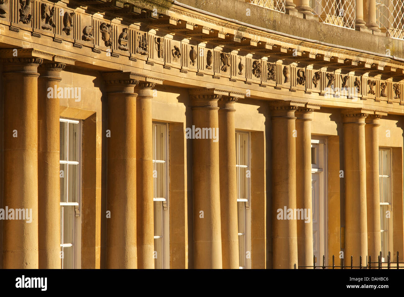 Georgian architecture in The Circus, Bath, Somerset. Completed in 1768 ...