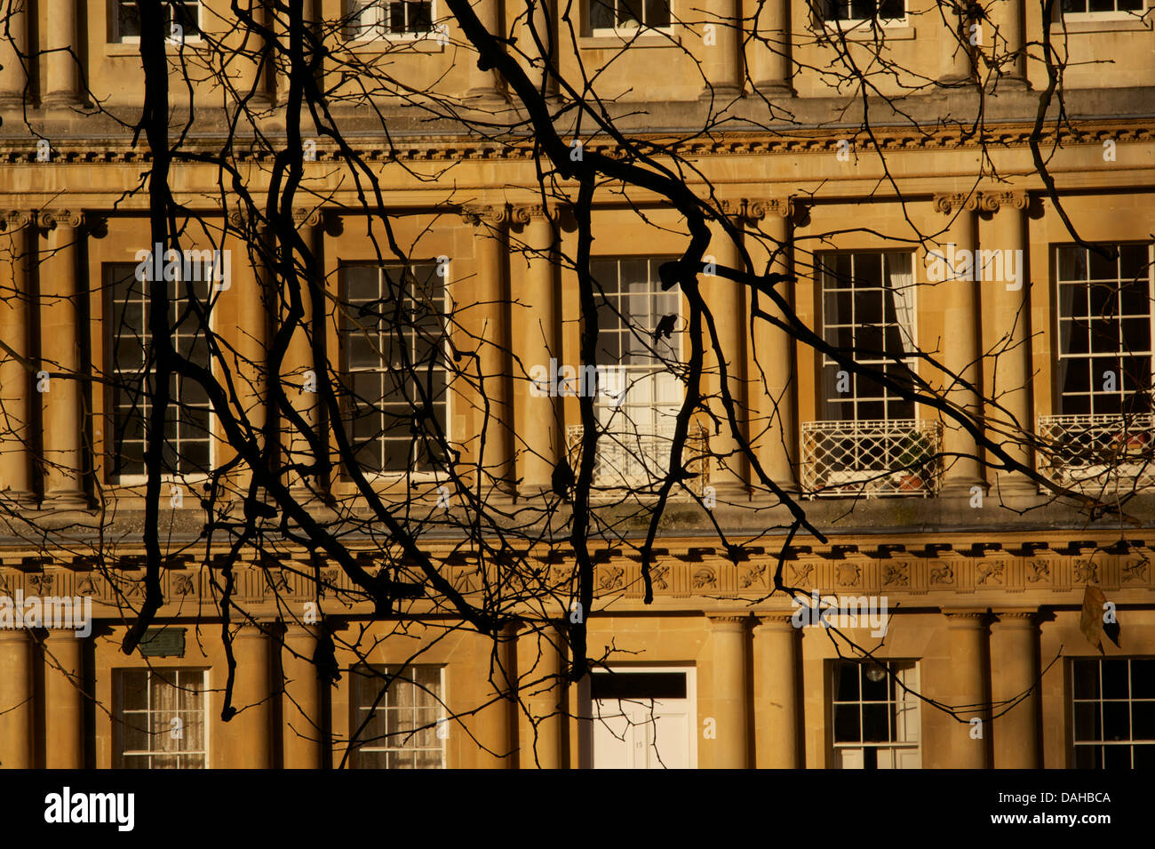 Georgian architecture in The Circus, Bath, Somerset. Completed in 1768 ...