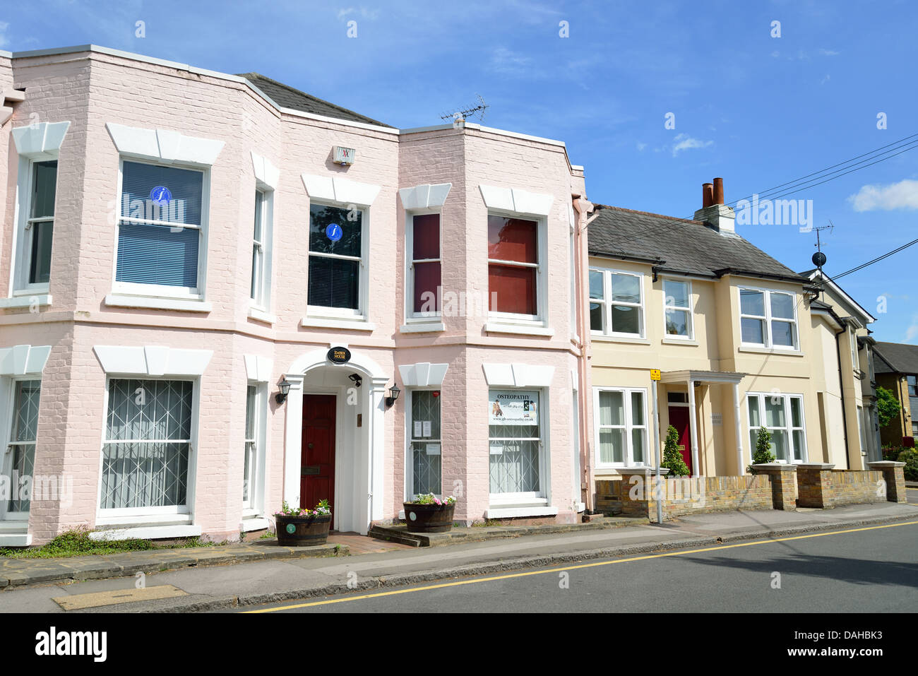 Period buildings, Pleasant Place, Hersham, Surrey, England, United ...