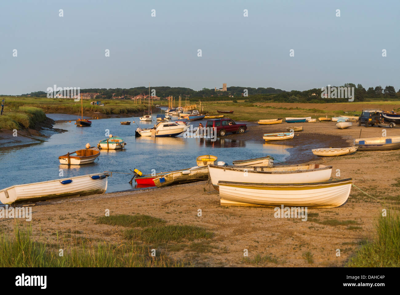 View of Morston Harbour Stock Photo - Alamy