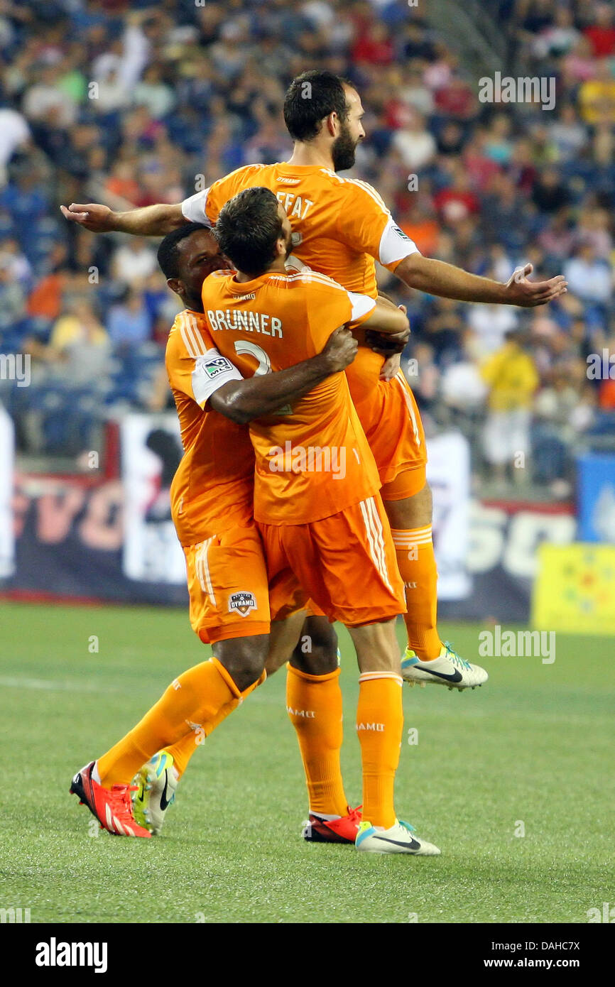 Foxborough, Massachusetts, USA. 13th July, 2013. Houston Dynamo ...