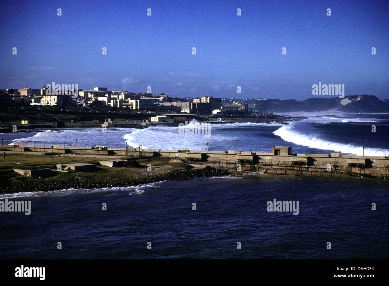 Beach scene, East London, South Africa, 1958 Stock Photo - Alamy
