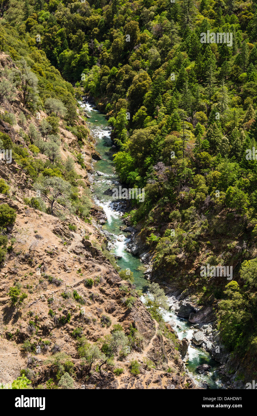 California United States. The Trinity River in Trinity National Forest ...