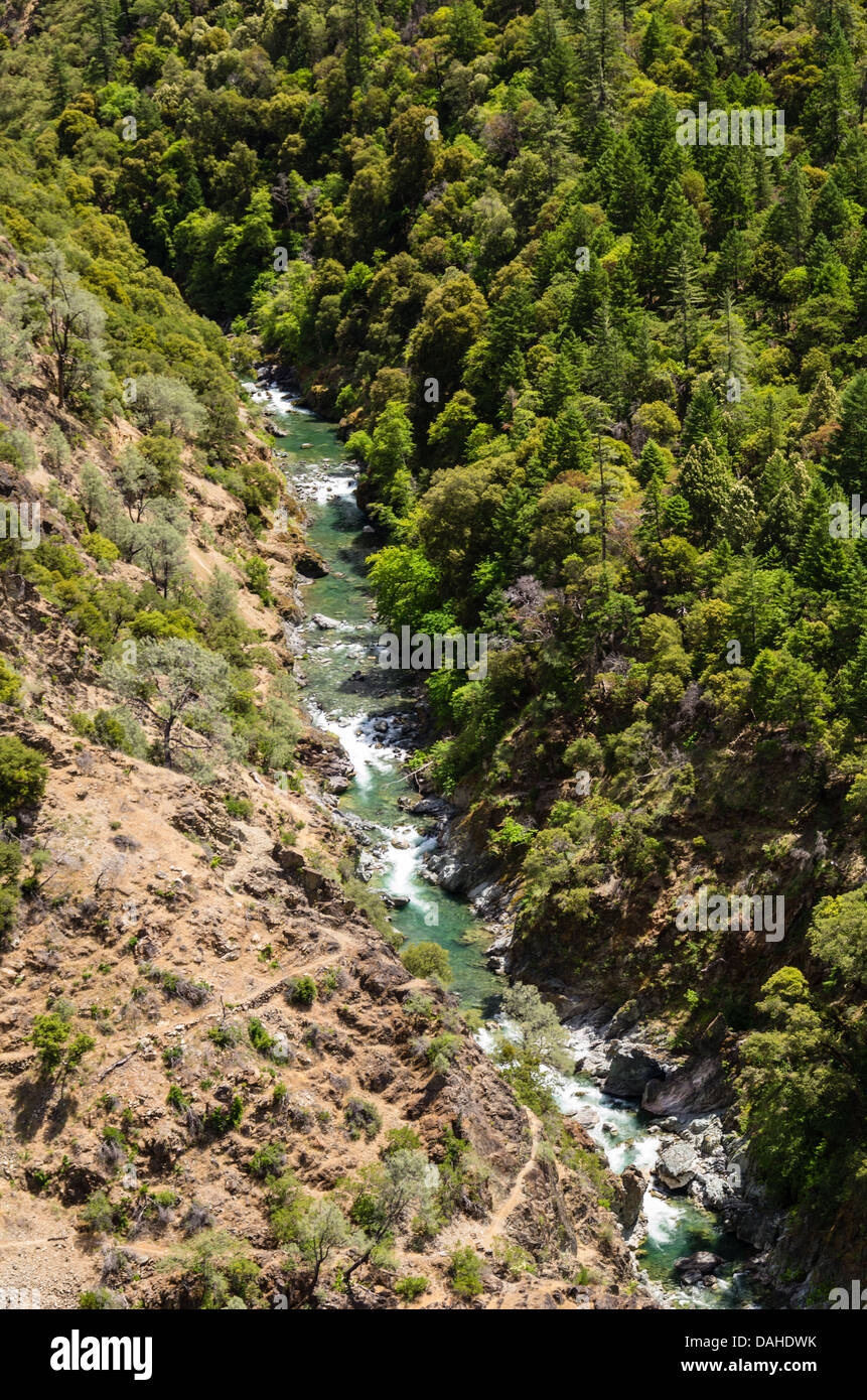 California United States. The Trinity River in Trinity National Forest ...