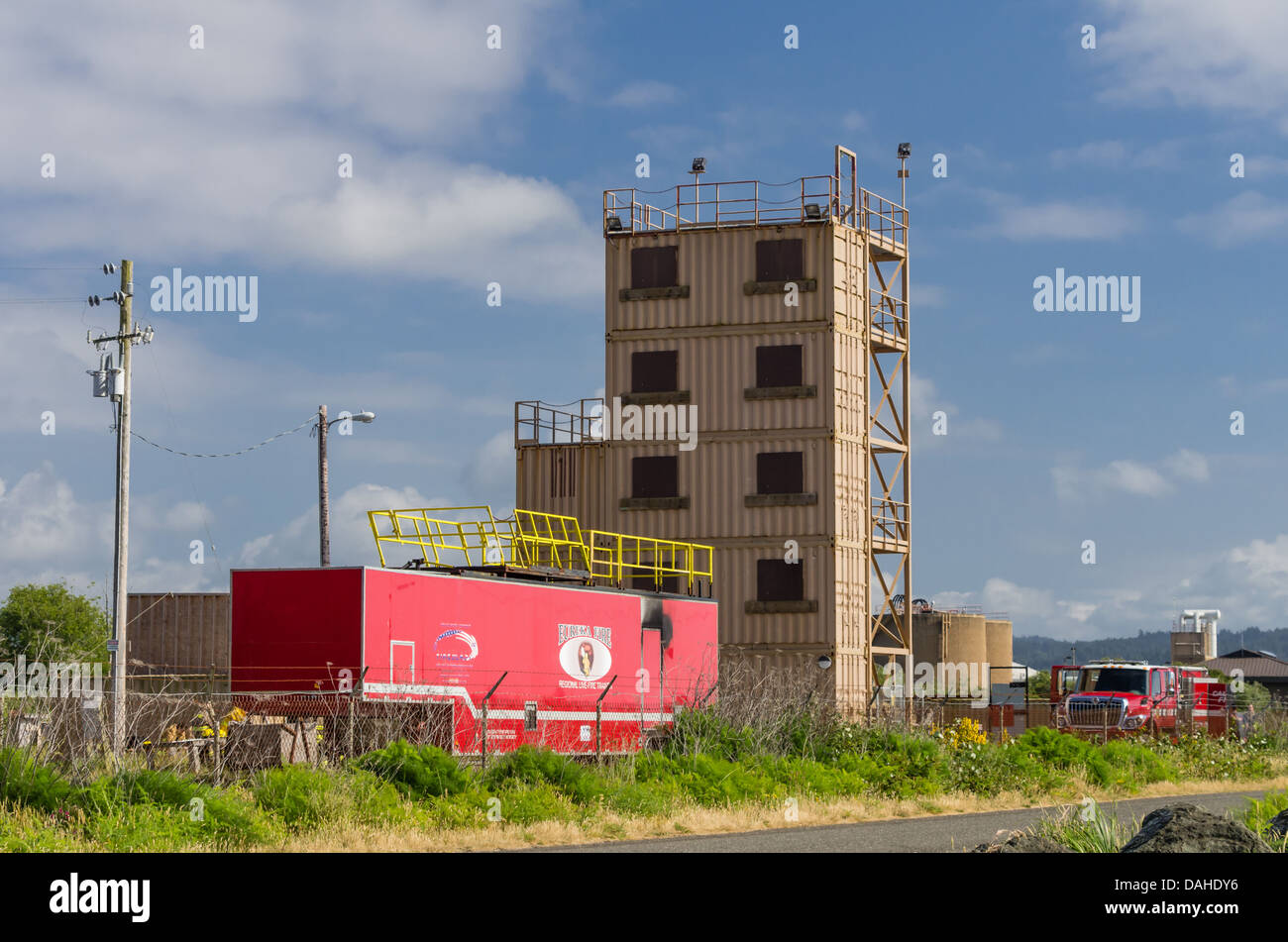 Firefighting training facility hi-res stock photography and images - Alamy