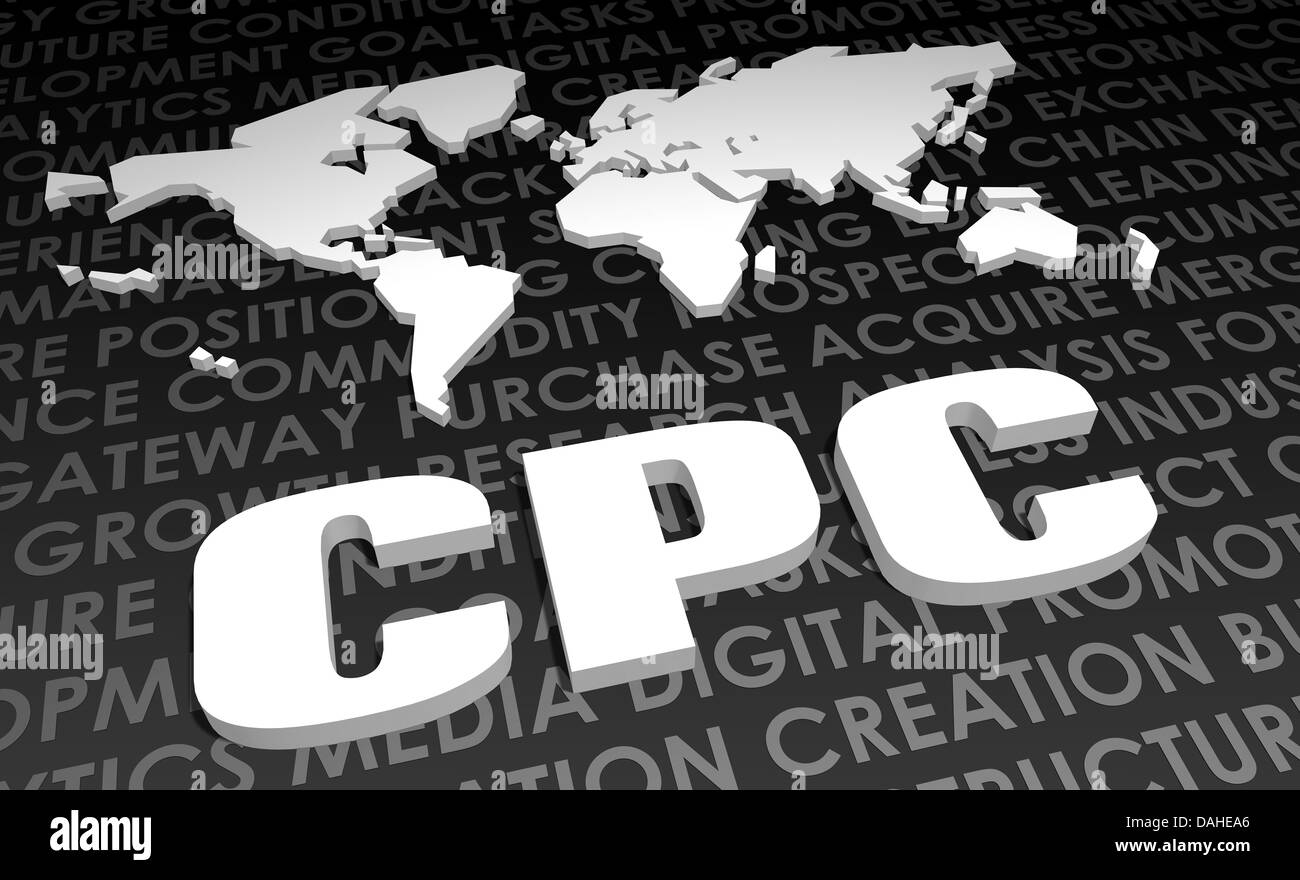 CPC Industry Global Standard on 3D Map Stock Photo - Alamy