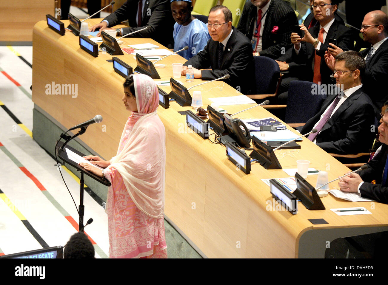 New York, USA. 12th July, 2013. Malala Yousafzai, the 16-year-old ...