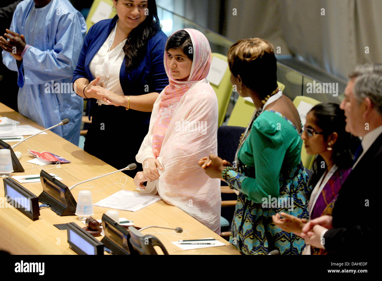 New York, USA. 12th July, 2013. Malala Yousafzai, the 16-year-old ...