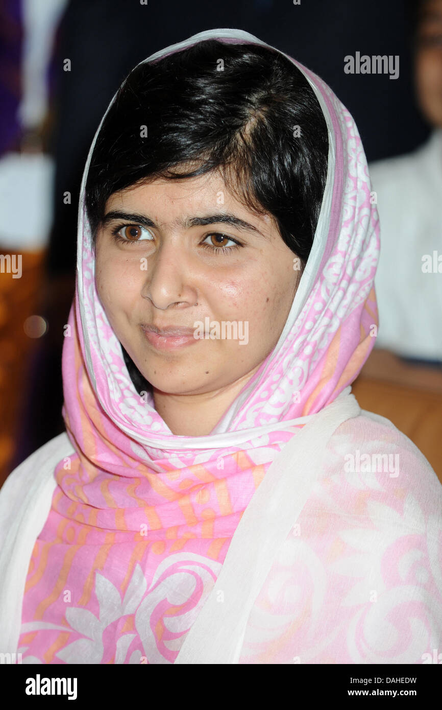 New York, USA. 12th July, 2013. Malala Yousafzai, the 16-year-old ...