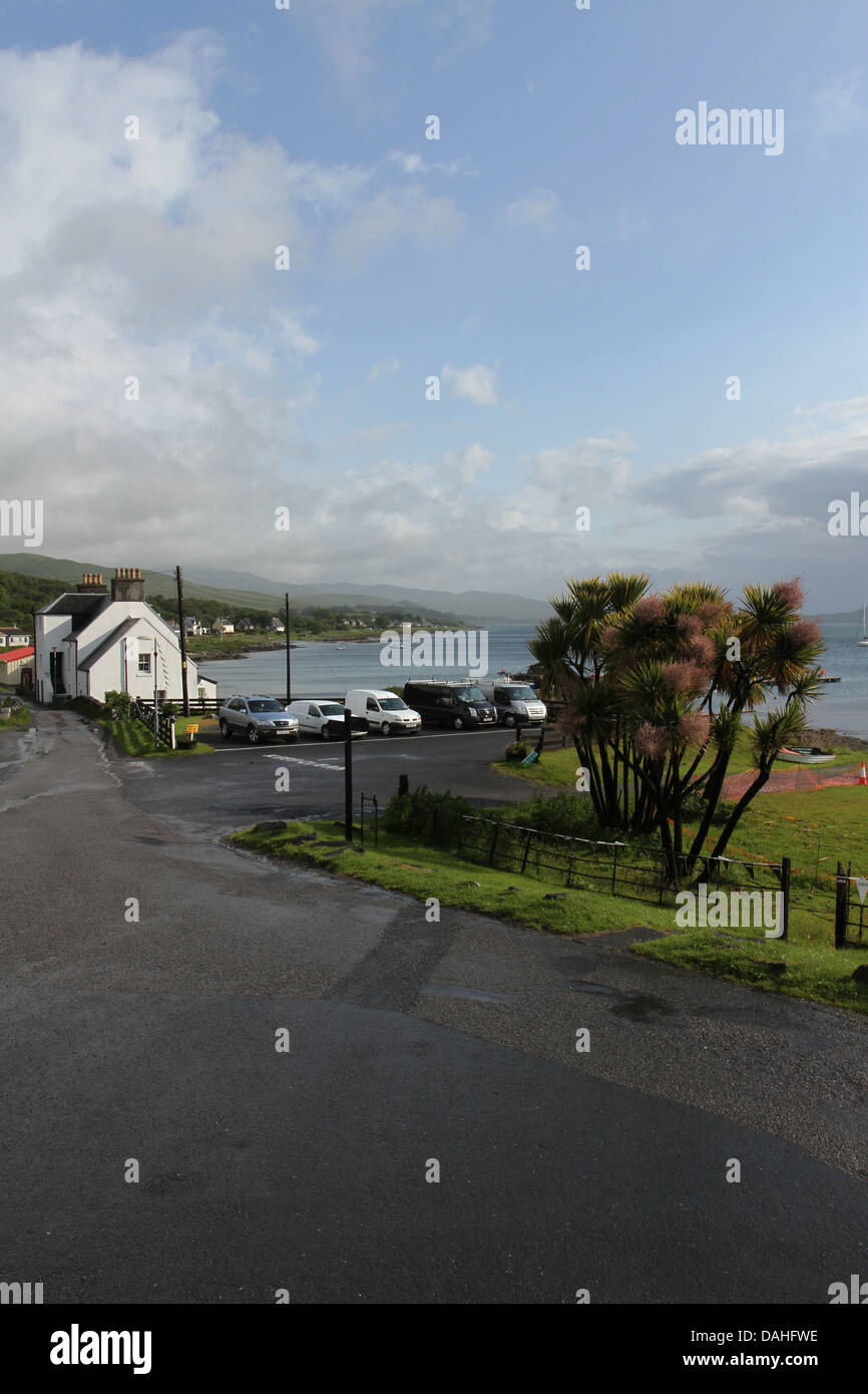 Craighouse street scene Isle of Jura Scotland July 2013 Stock Photo - Alamy