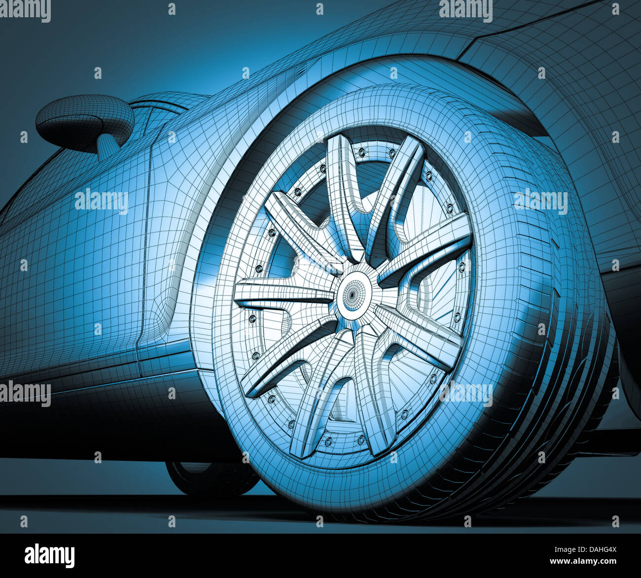 Car 3d model hi-res stock photography and images - Alamy