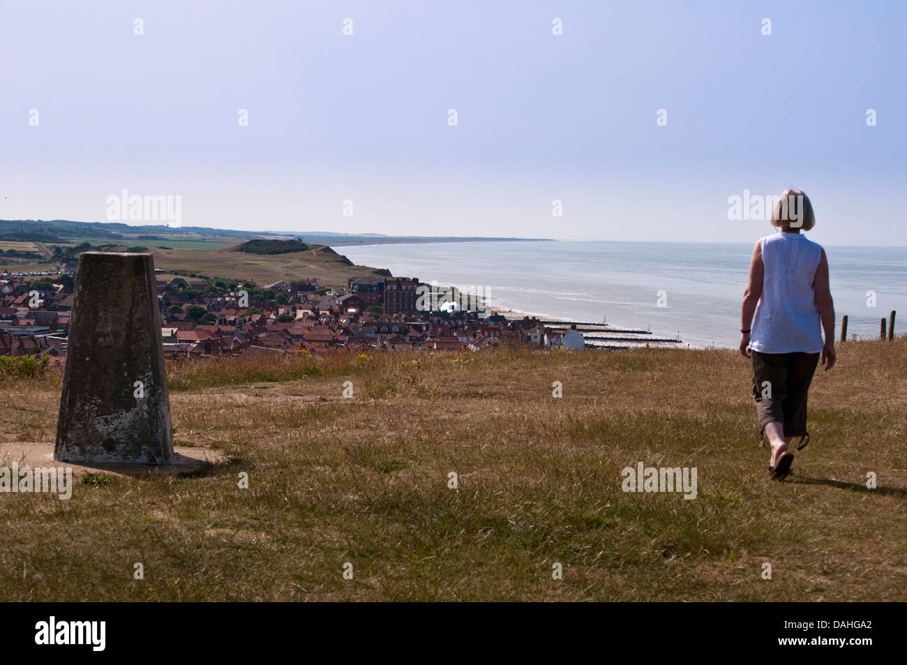 Beeston Bump Sheringham and North Norfolk coast path Stock Photo - Alamy
